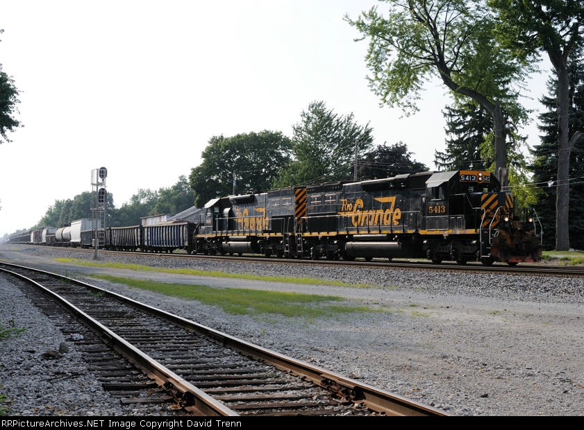 WLE (DRGW) 5413 heads West at Bellvue Ohio
